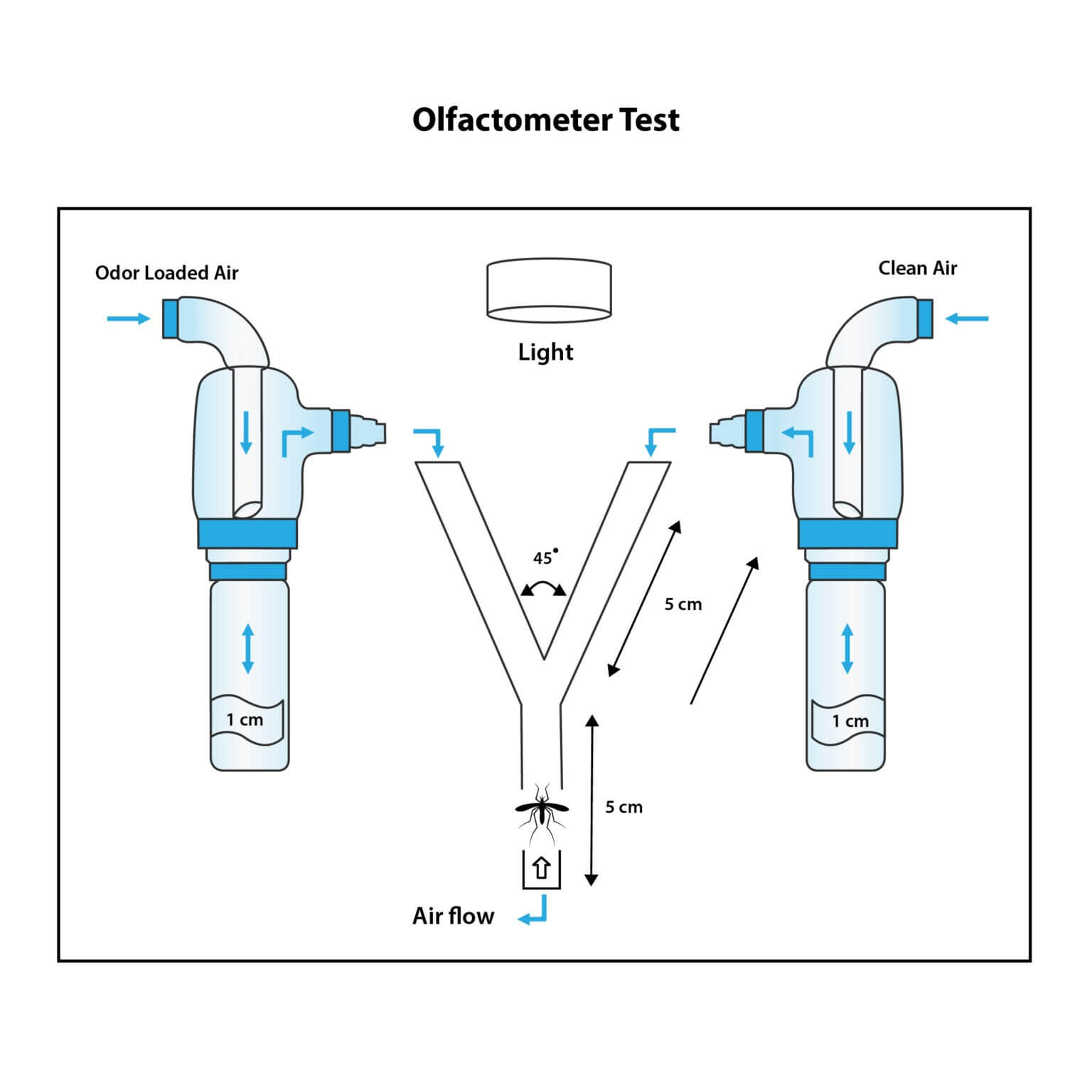 Y-Tube Olfactometer Mosquito Repellent Testing Services
