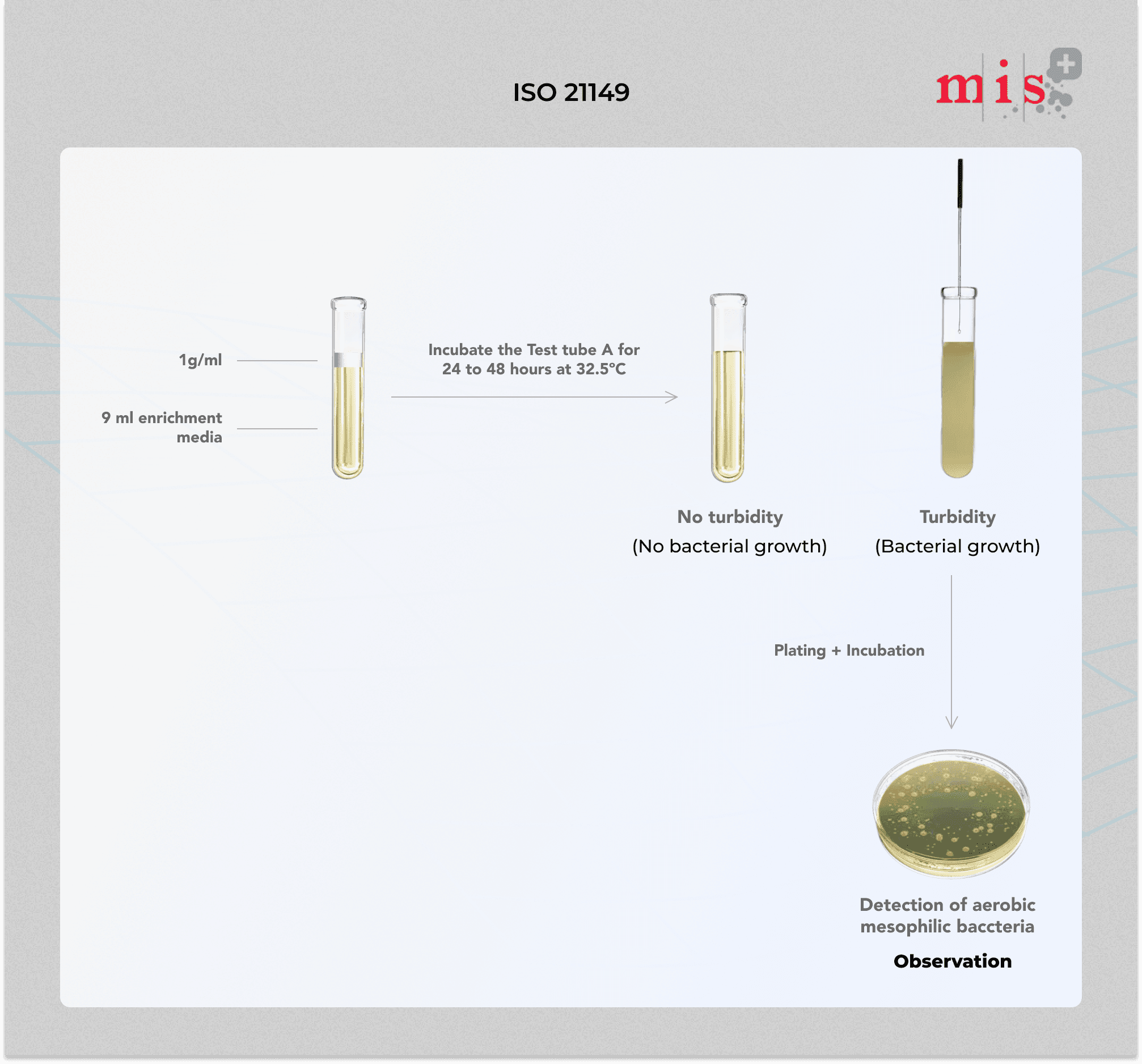 ISO 21149 - Cosmetics - Aerobic Mesophilic Bacteria Test