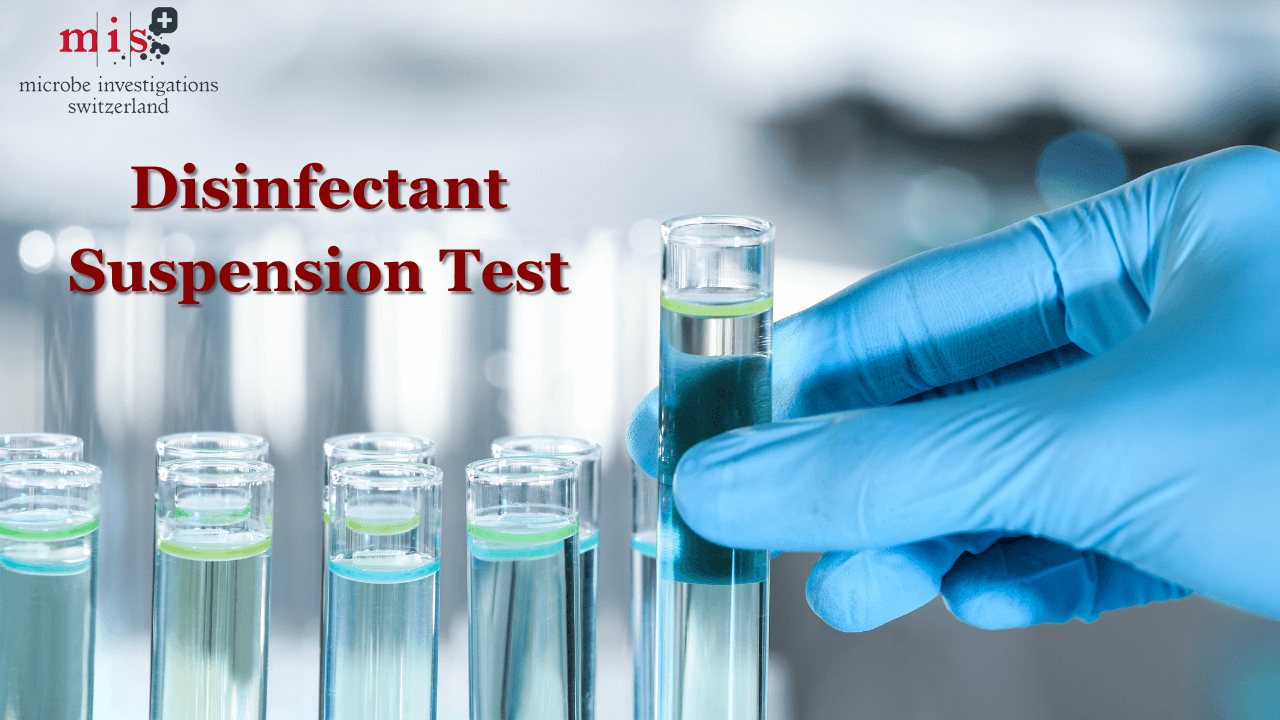 Disinfectant suspension tests
