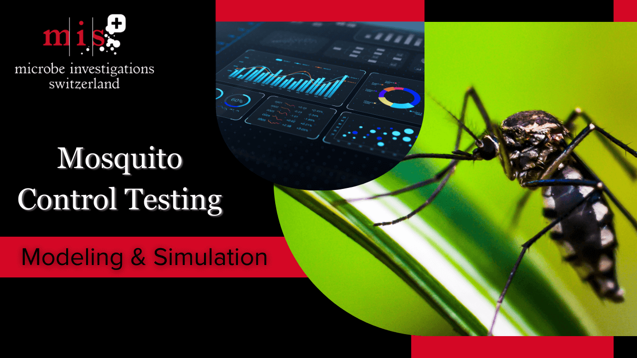Mosquito control product testing: Modeling and Simulation